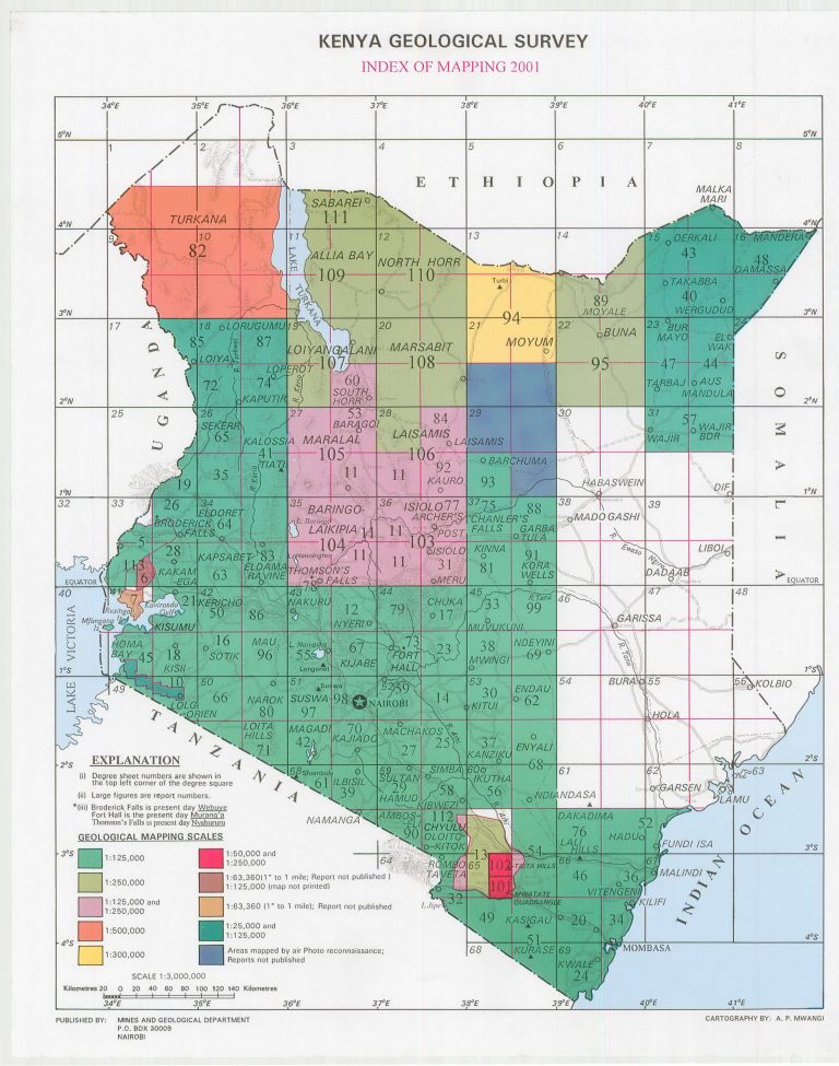 Geological and topographic maps of Kenya now online » SamSamWater - News